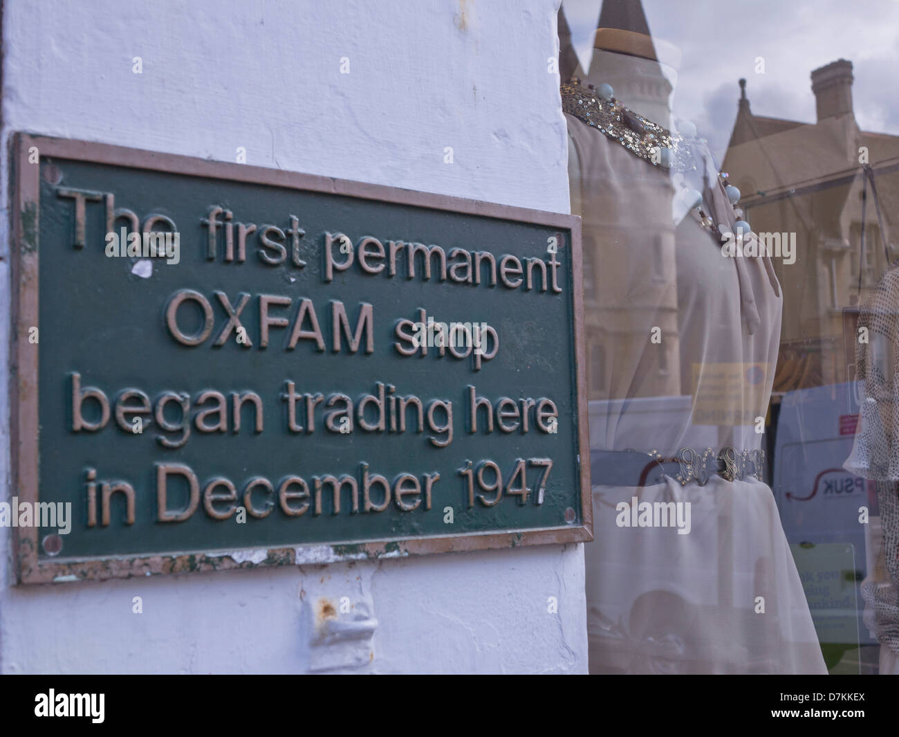 Site of the first permanent OXFAM charity shop in Oxford, England, UK ...