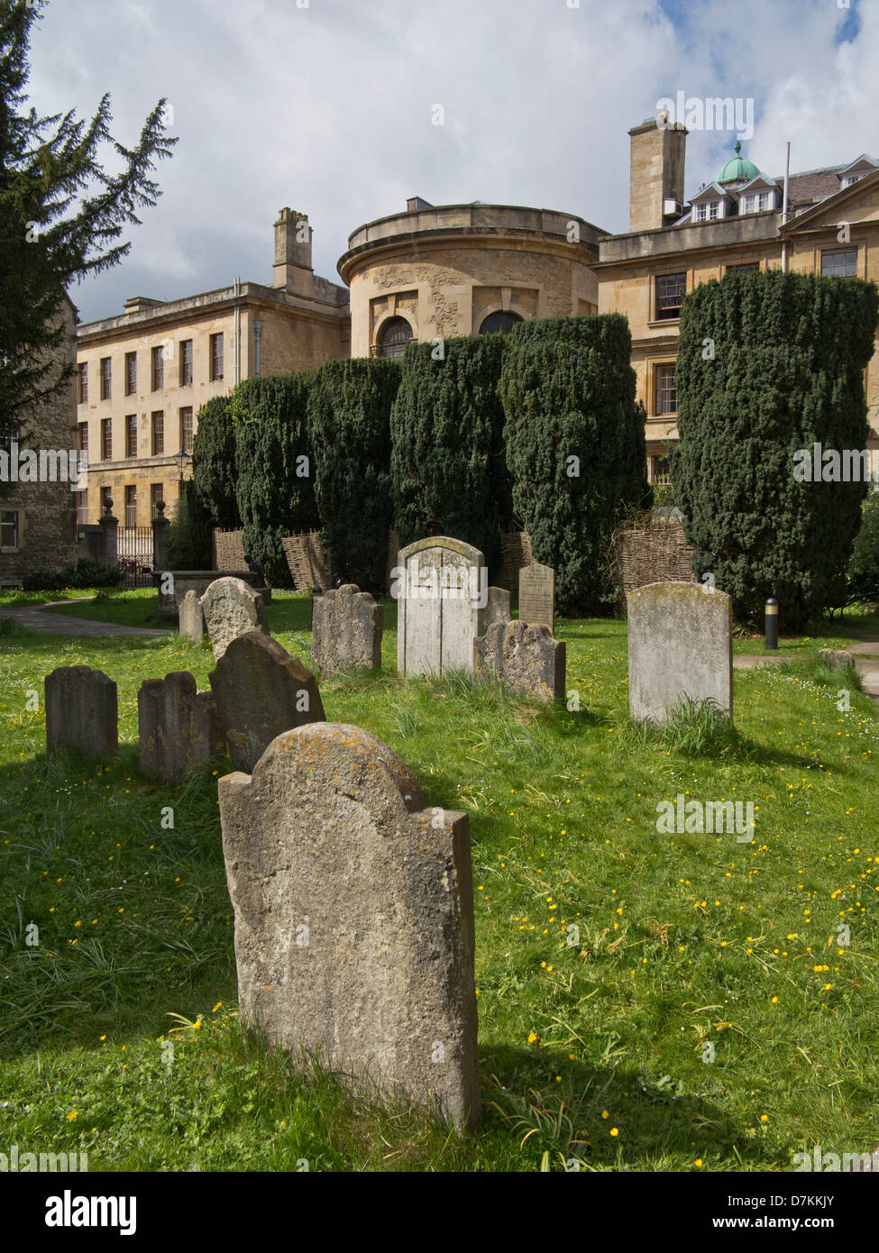 Gardens at St. Edmund Hall college at Oxford University, England, UK ...