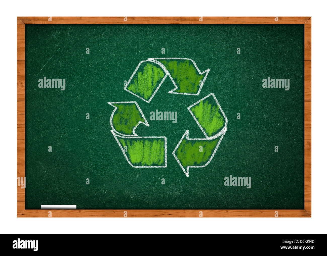 Recycle symbol on wooden Cut Out Stock Images & Pictures - Alamy