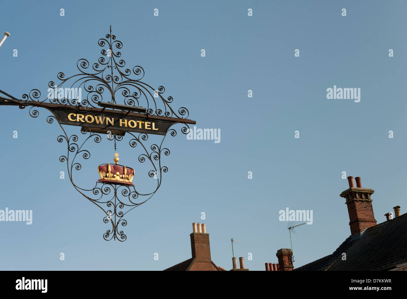 Hanging sign for the crown hi-res stock photography and images - Alamy