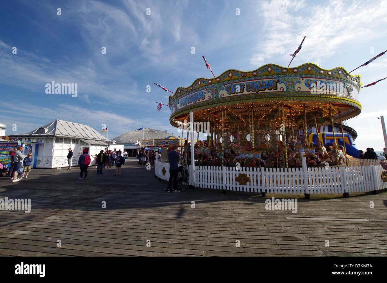 Carousel at the Brighton Pier - Brighton, England Stock Photo - Alamy
