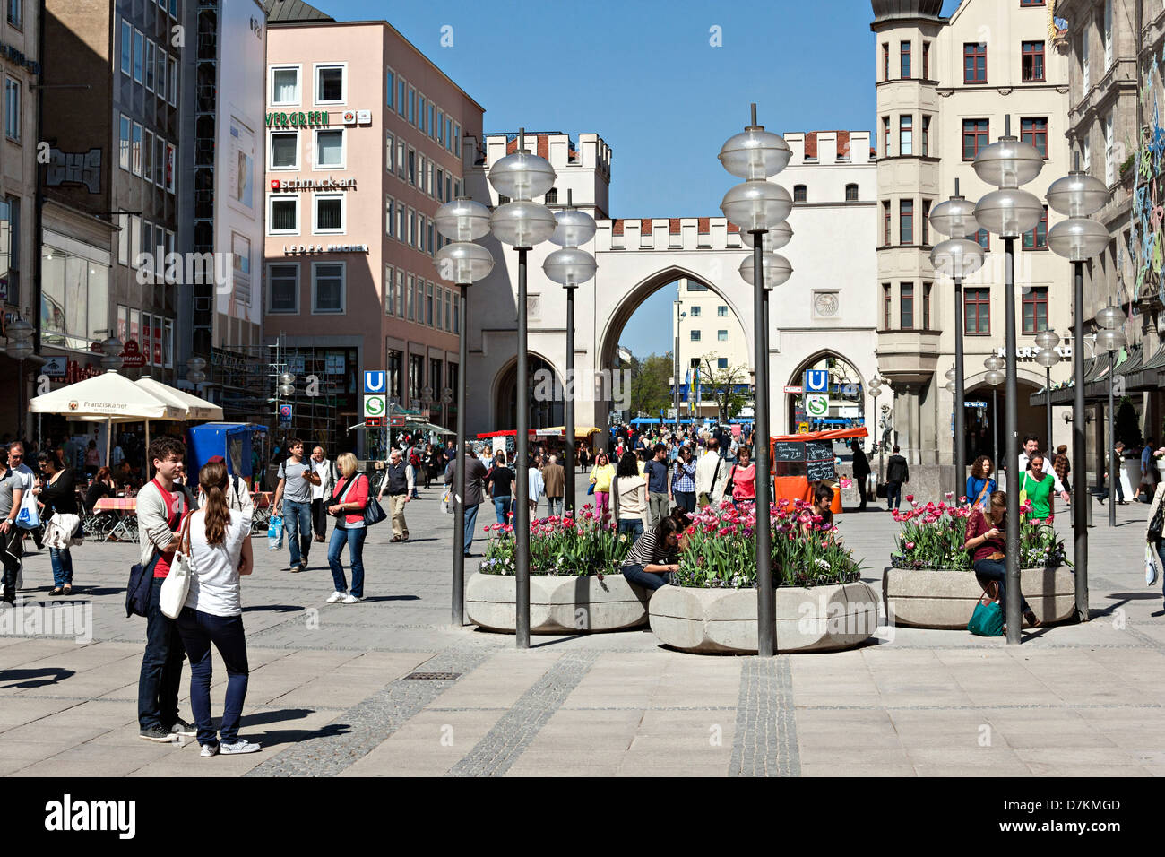 Western end of neuhauser strasse hi-res stock photography and images ...
