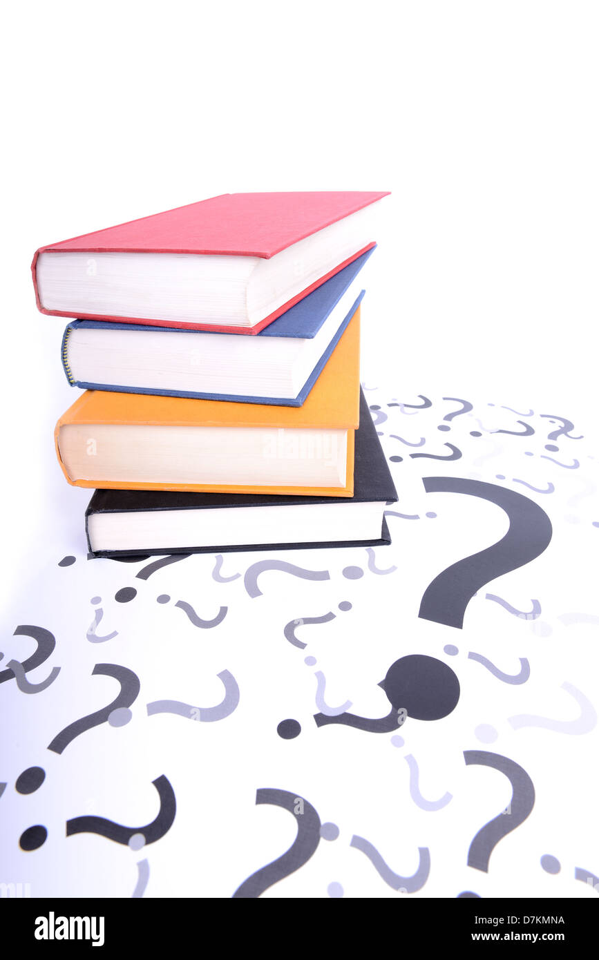 Book question mark hi-res stock photography and images - Alamy