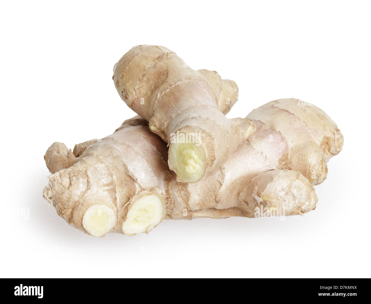 big ginger root, isolated on white background Stock Photo - Alamy