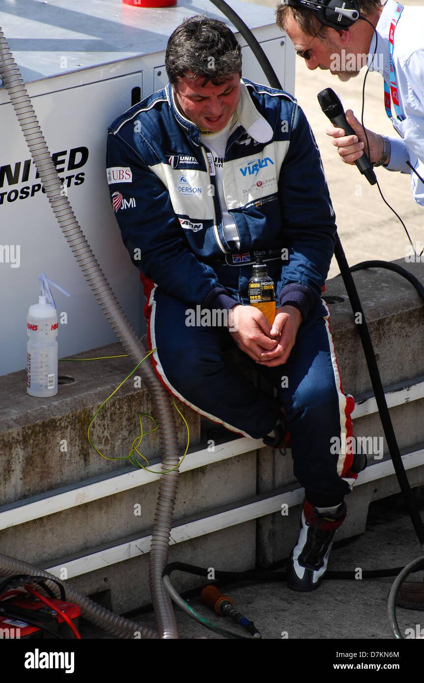 Mark Blundell motorsport racing rockingham Stock Photo - Alamy