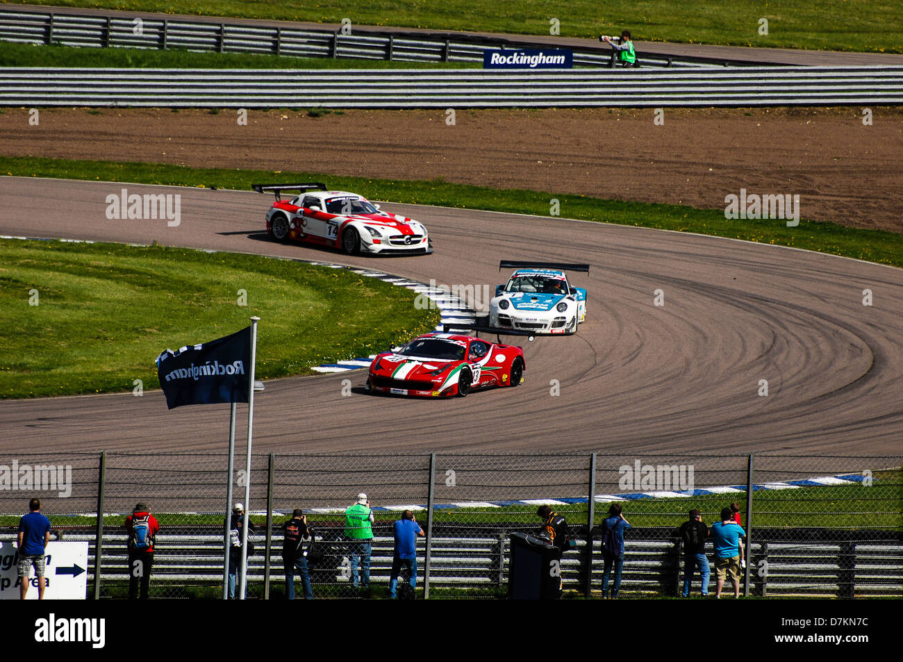 British GT racing at Rockingham england UK Stock Photo - Alamy