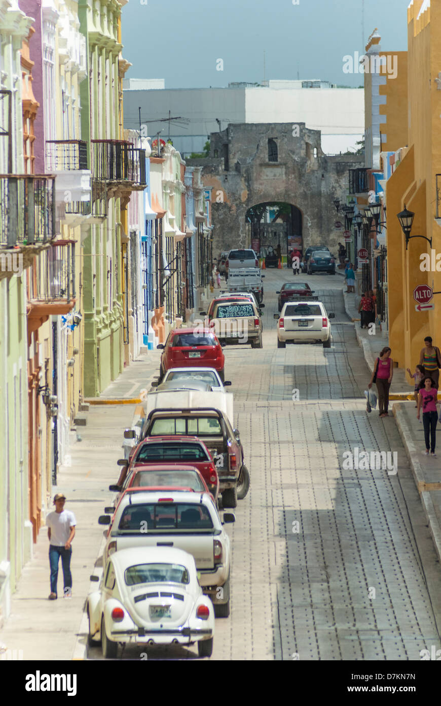 Mexico, Campeche State, Campeche city, historical center listed as ...