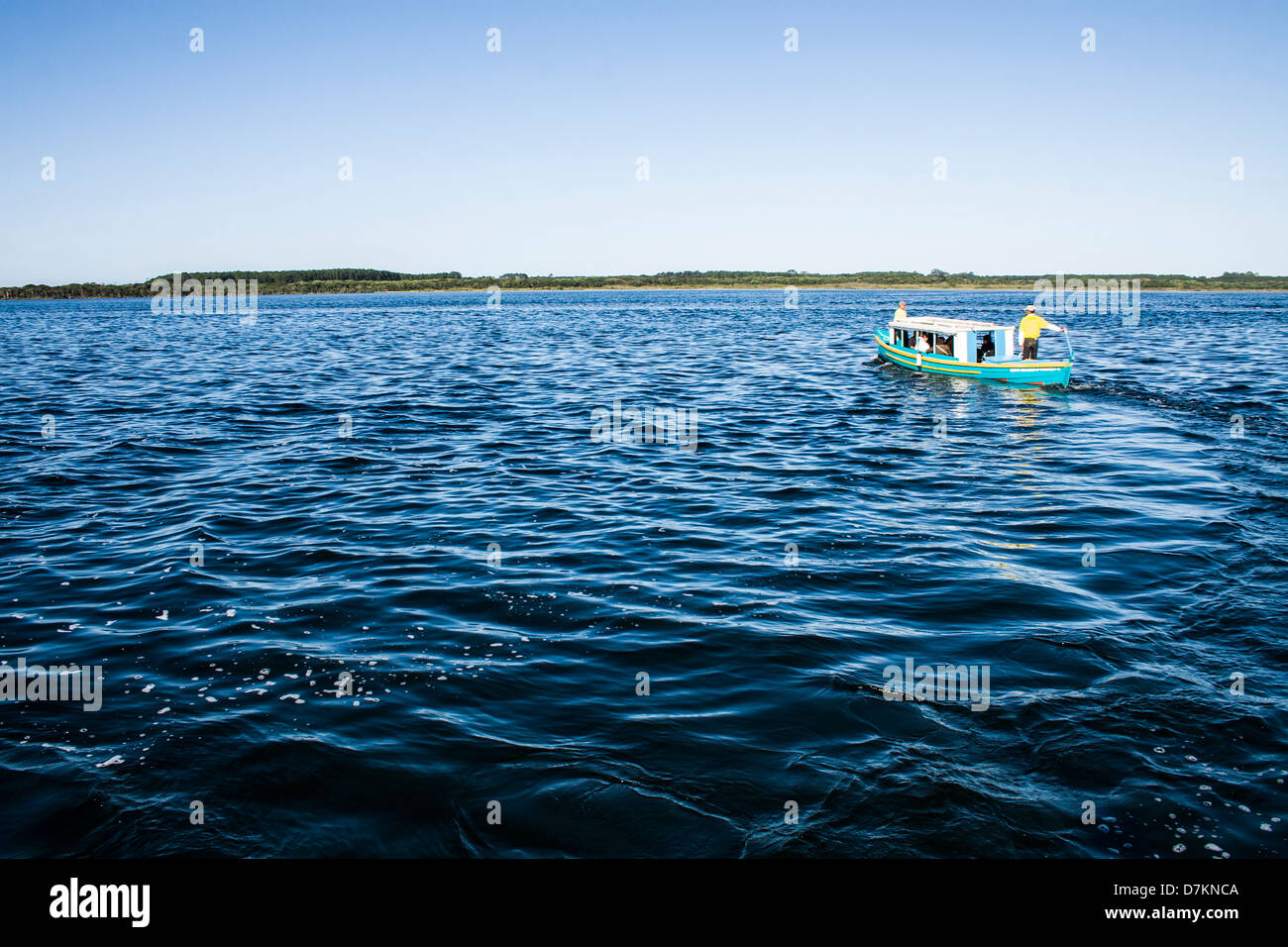 Boat in Conceicao Lagoon Stock Photo - Alamy