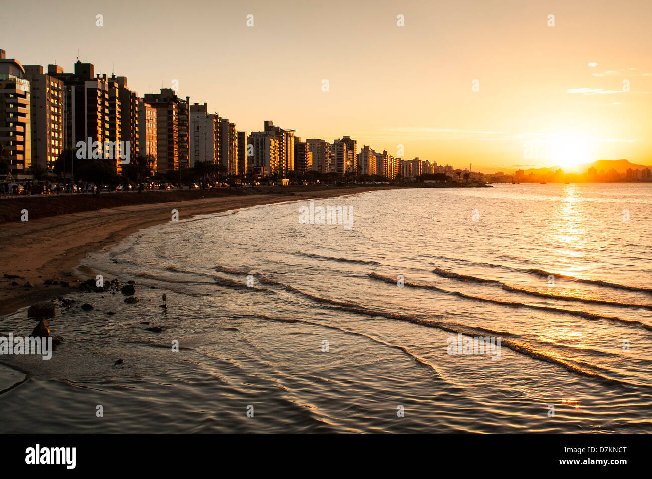 Beira Mar Norte Avenue at sunset Stock Photo - Alamy
