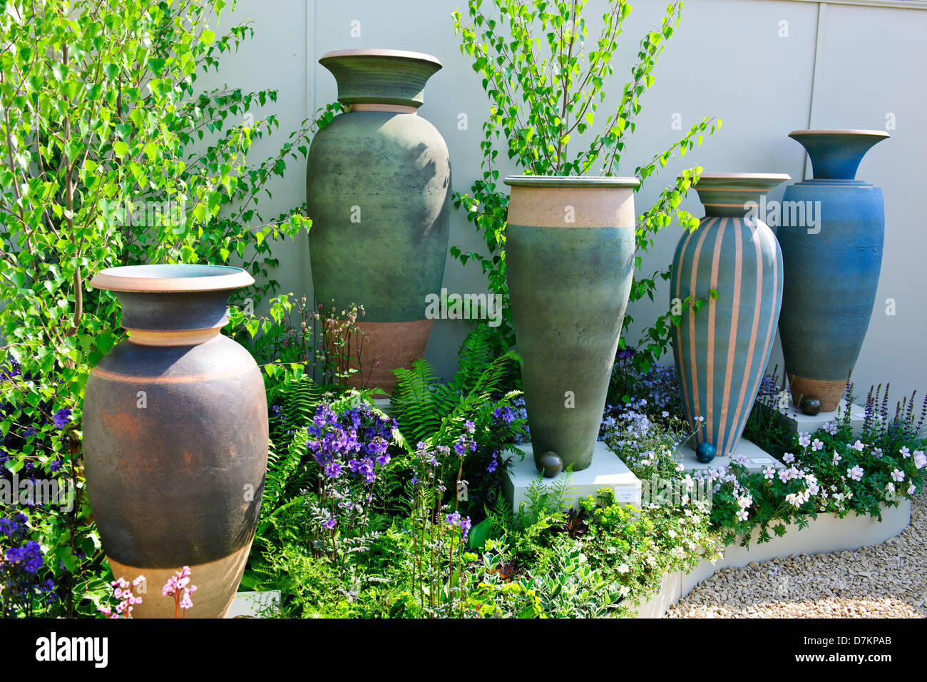Philip Simmonds Sculpture Ceramics Exhibit, RHS Chelsea Flower Garden ...