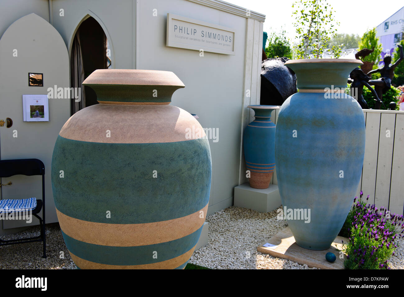 Philip Simmonds Sculpture Ceramics Exhibit, RHS Chelsea Flower Garden ...