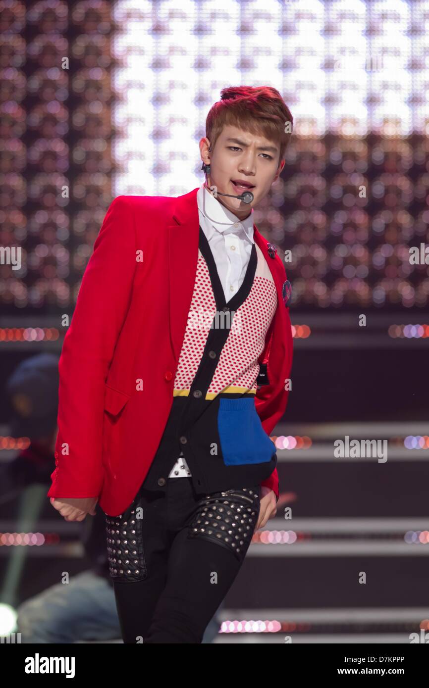 SHINee on the set of SHOW CHAMPION in Seoul, South Korea on Wednesday ...