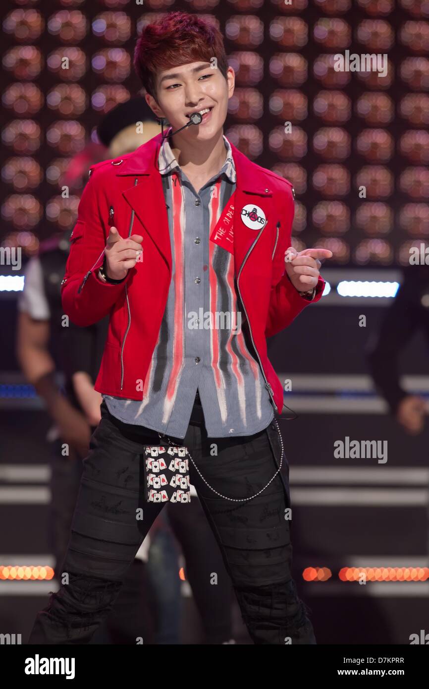 SHINee on the set of SHOW CHAMPION in Seoul, South Korea on Wednesday ...