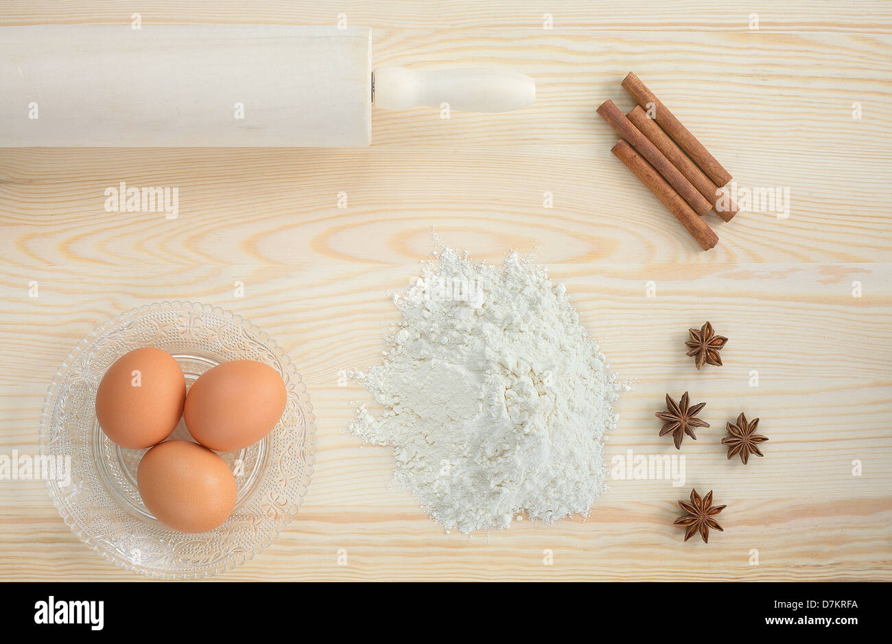 Ingredients for baking cakes Stock Photo - Alamy