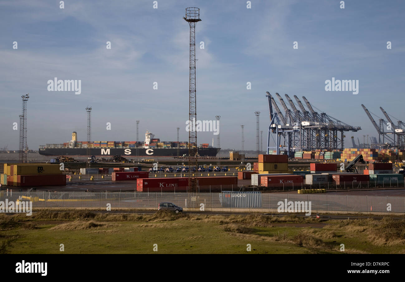 MSC Christina Mediterranean shipping line ship arriving at the Port of ...