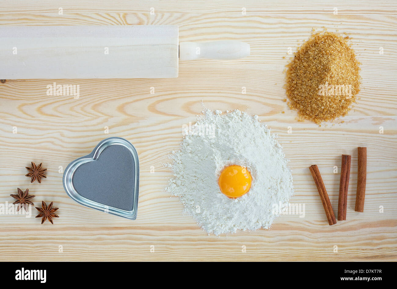 Ingredients for baking Stock Photo - Alamy