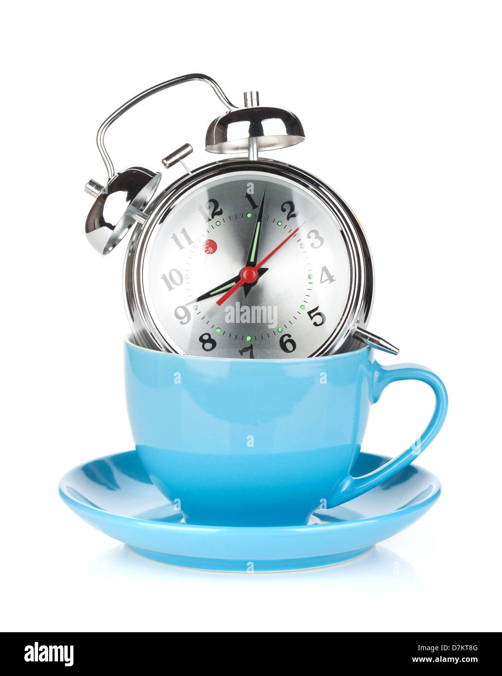 Morning coffee time. Isolated on white background Stock Photo - Alamy