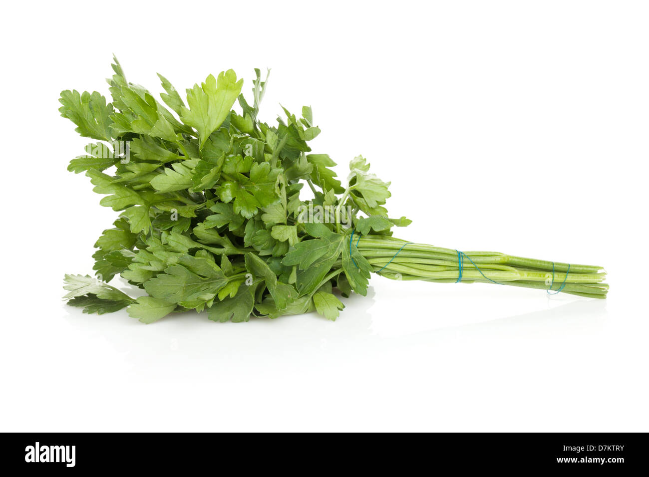 Fresh parsley bunch. Isolated on white background Stock Photo - Alamy