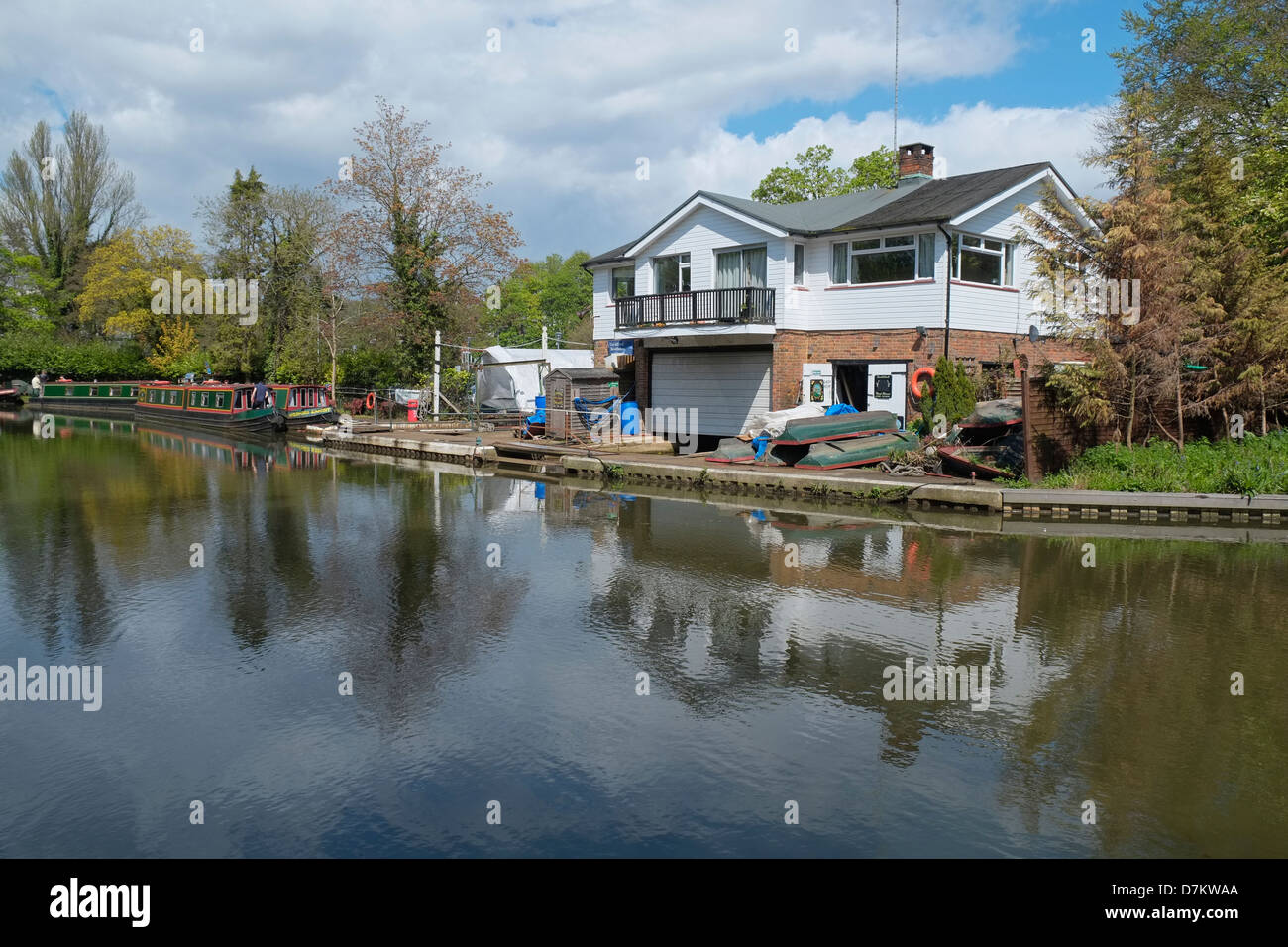 The Guildford Boathouse, Guildford, Surrey, England Stock Photo - Alamy