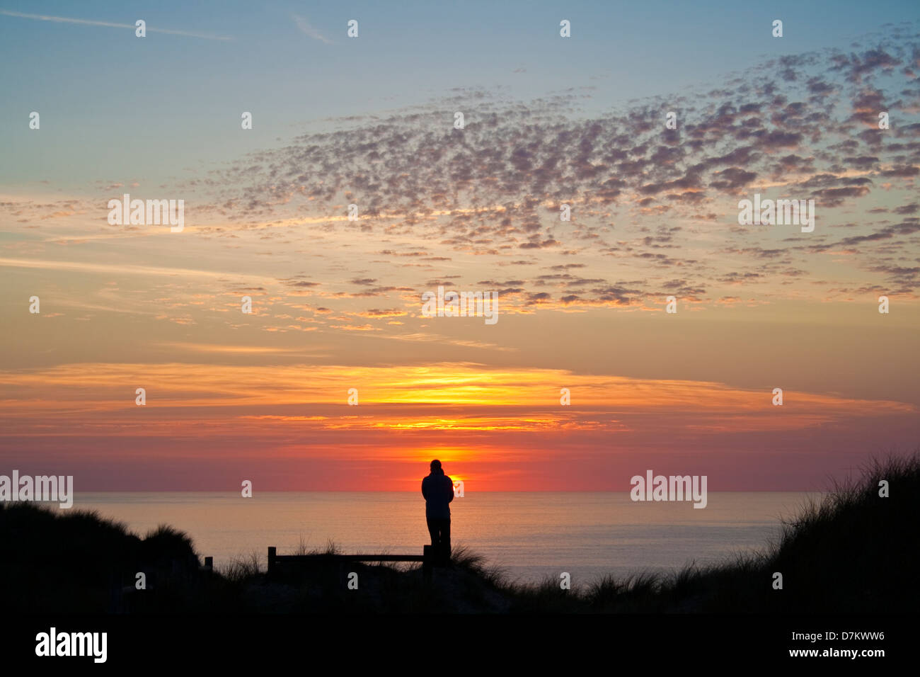 St. Ives Sunset, Cornwall Stock Photo - Alamy