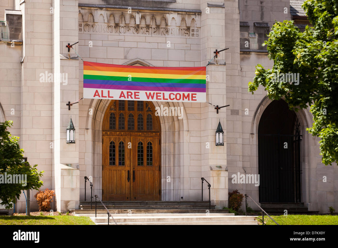Welcome church open hi-res stock photography and images - Alamy