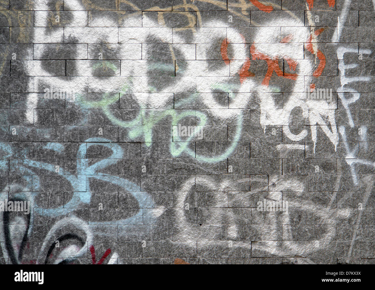 tags and graffiti on a wall Stock Photo - Alamy