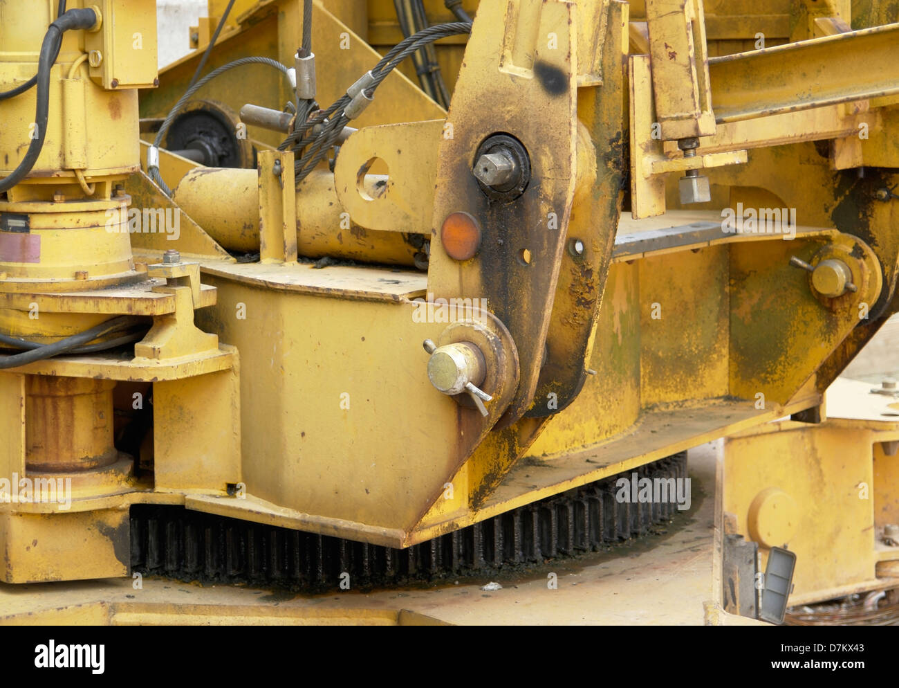 full frame heavy equipment detail Stock Photo - Alamy