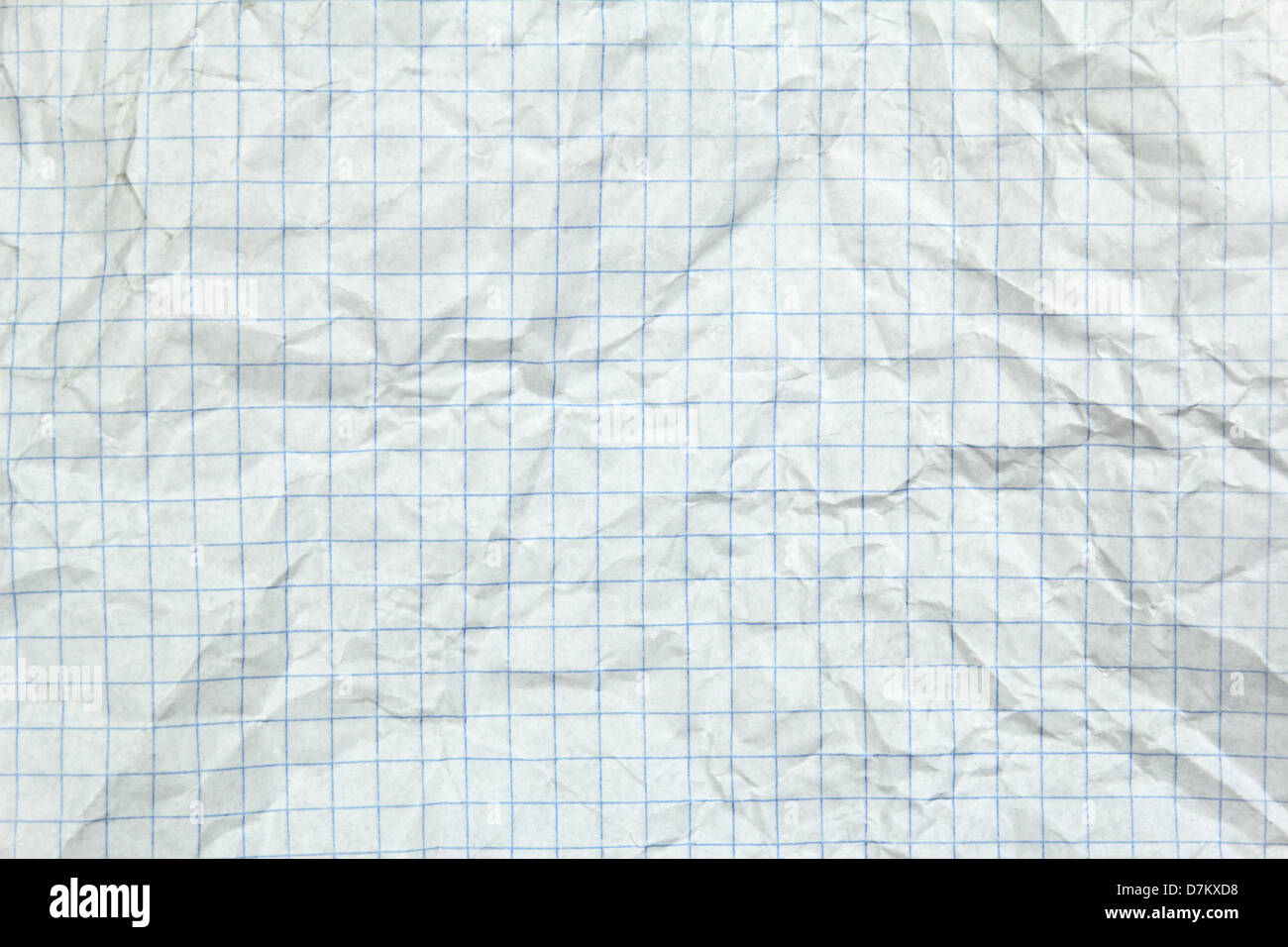 crumpled squared paper Stock Photo - Alamy