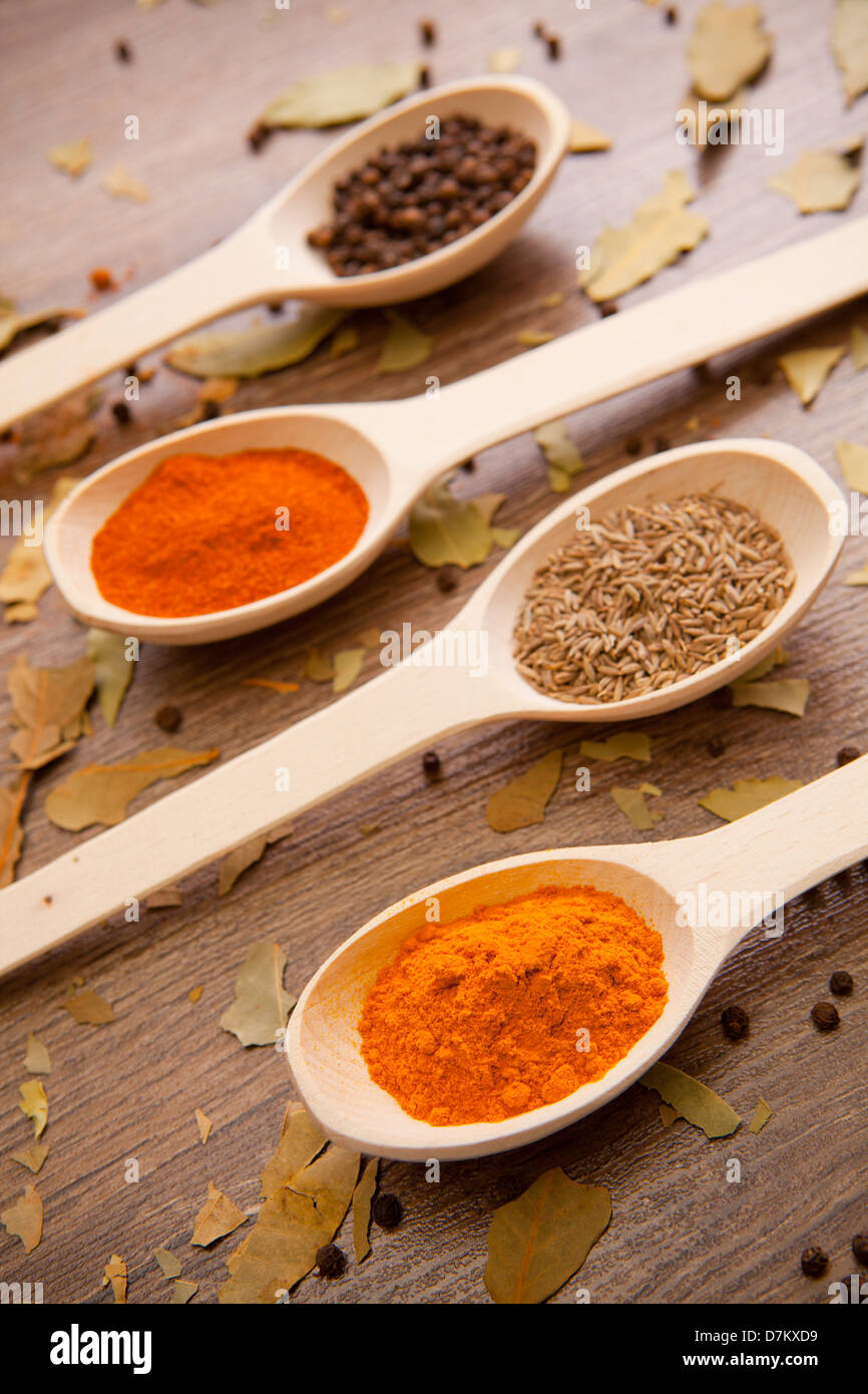 Spices pepper curry chilli hi-res stock photography and images - Alamy