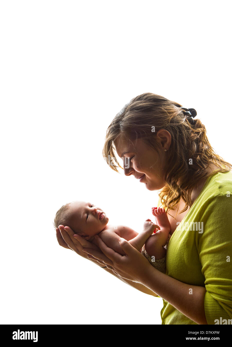 Newborn Baby and Mother Stock Photo - Alamy