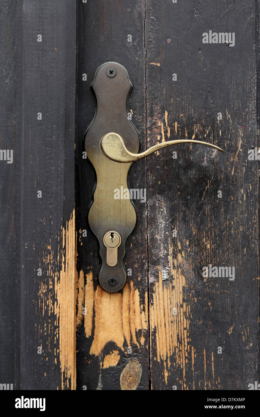 vintage door handle Stock Photo - Alamy