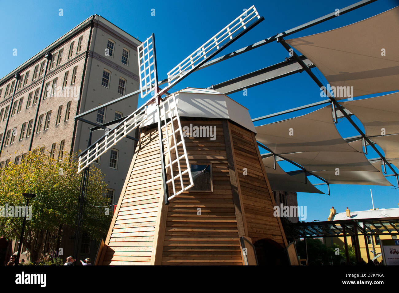 A temporary windmill at The Rocks, Sydney Stock Photo - Alamy