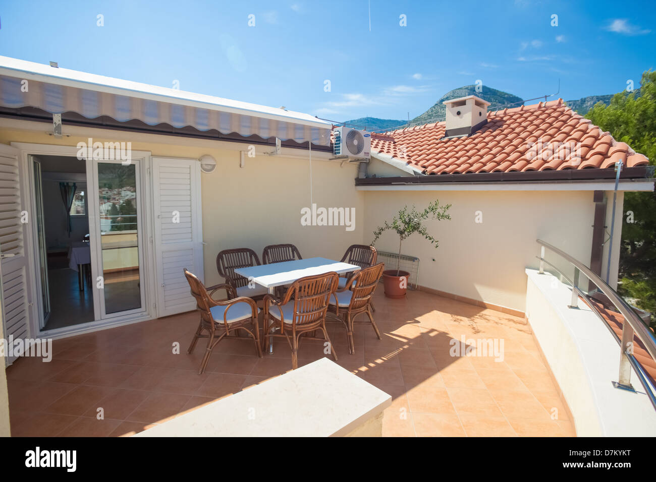 Penthouse apartment terrace hi-res stock photography and images - Alamy