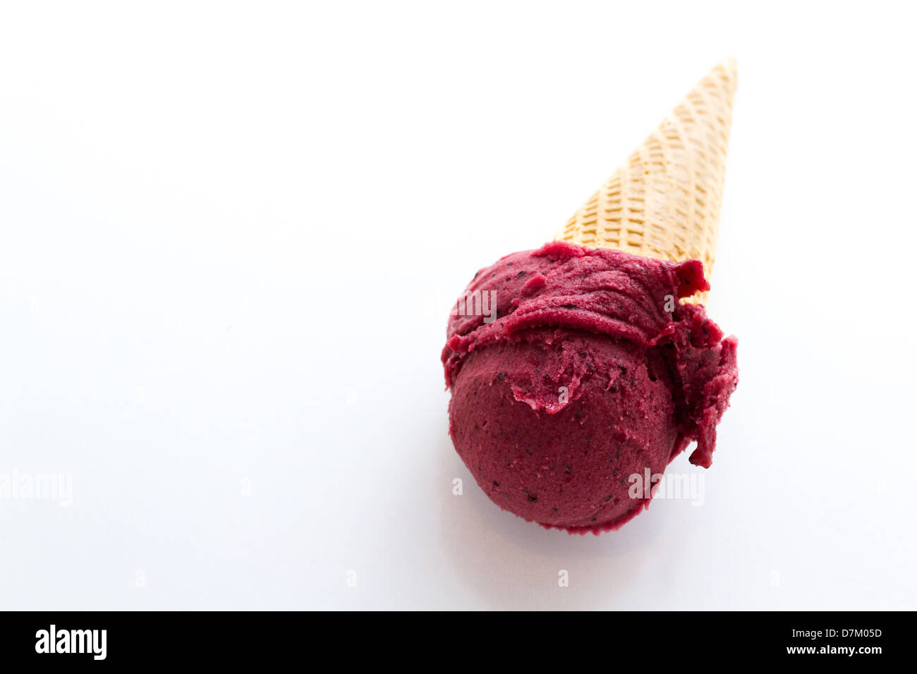Gourmet mixed berry gelato on a white background Stock Photo - Alamy