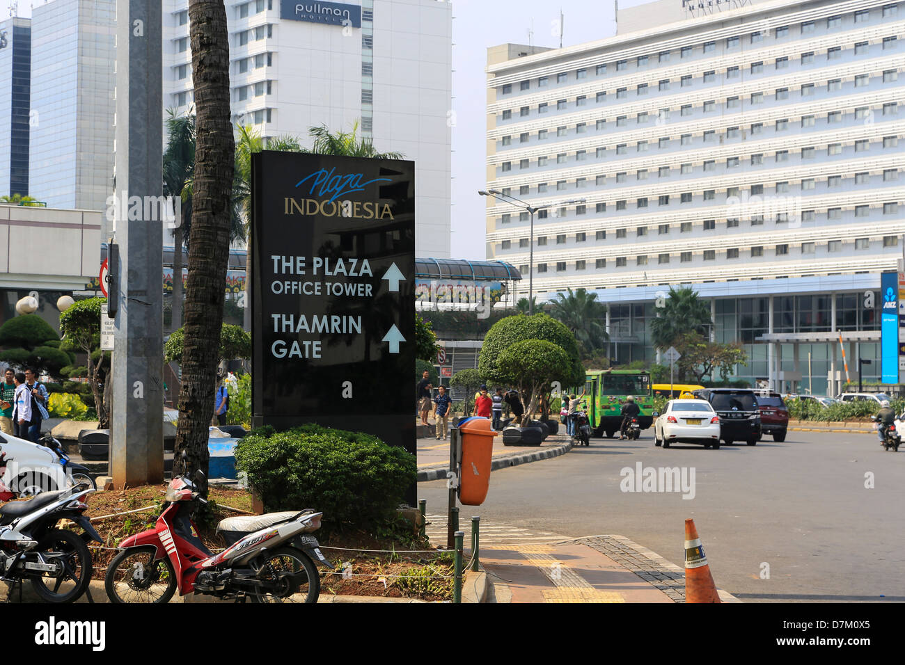 Entrence sign of Plaza Indonesia, Jalan Thamrin, Jakarta city center ...