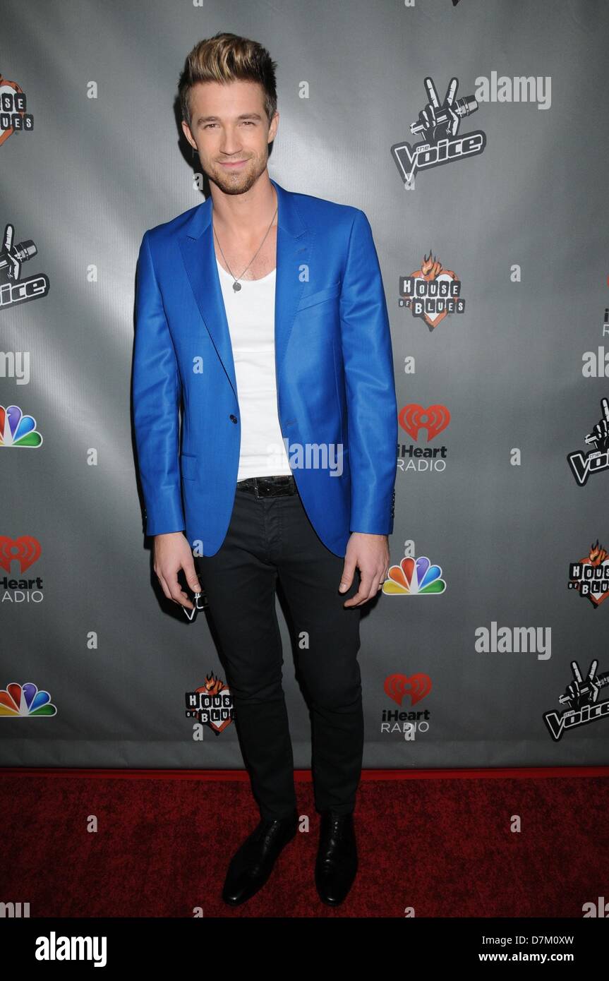 Los Angeles, California, USA. May 8, 2013. Singer JOSIAH HAWLEY at the ...