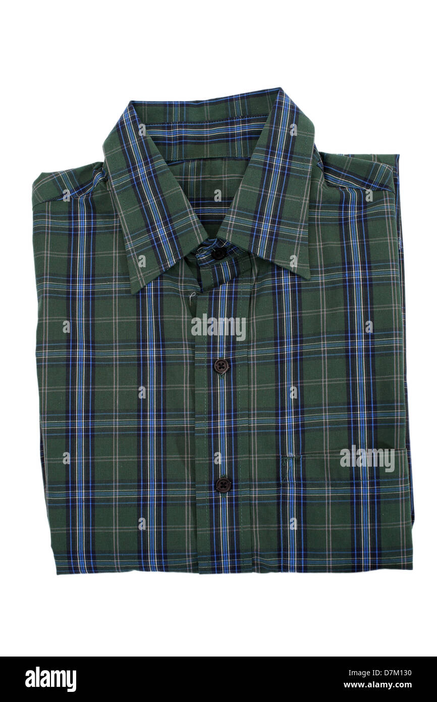 Casual men's shirt with a checked pattern Stock Photo - Alamy