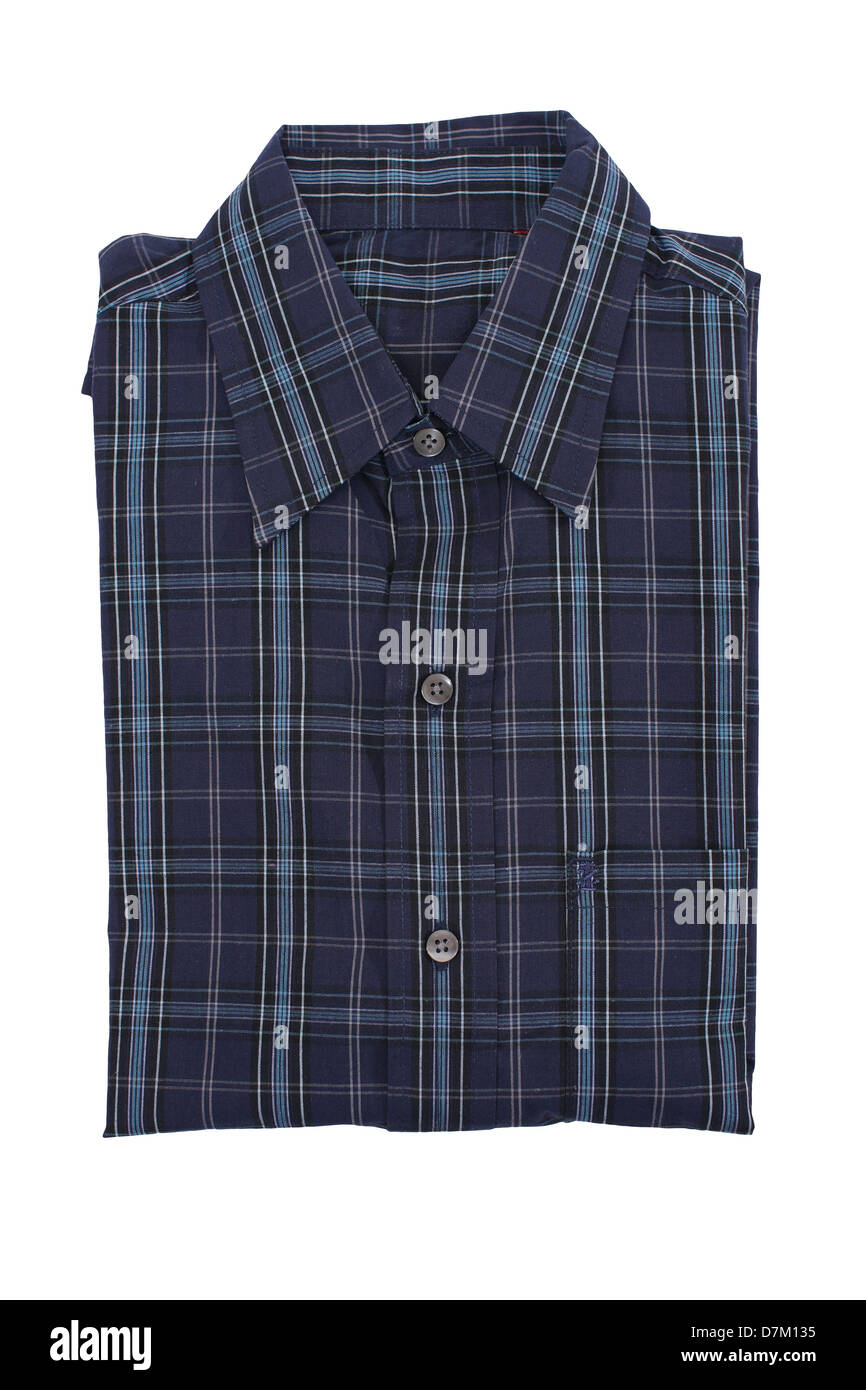 Casual men's shirt with a checked pattern Stock Photo - Alamy