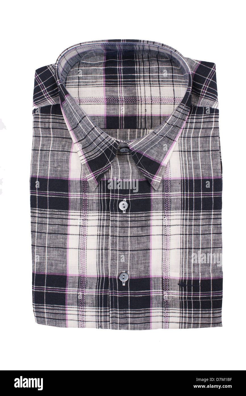 Black check checkered shirt Cut Out Stock Images & Pictures - Alamy