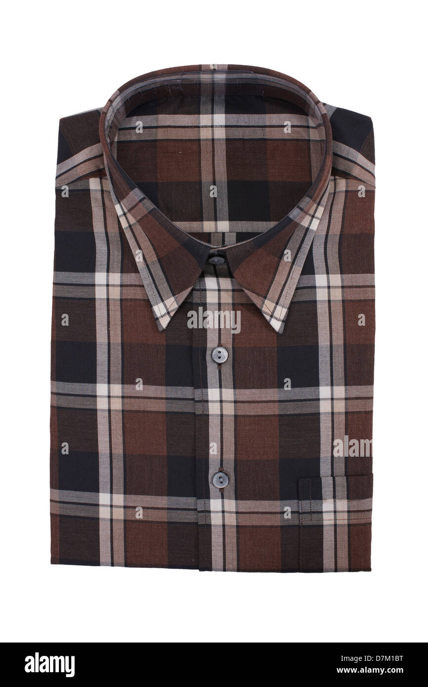 Black check checkered shirt Cut Out Stock Images & Pictures - Alamy
