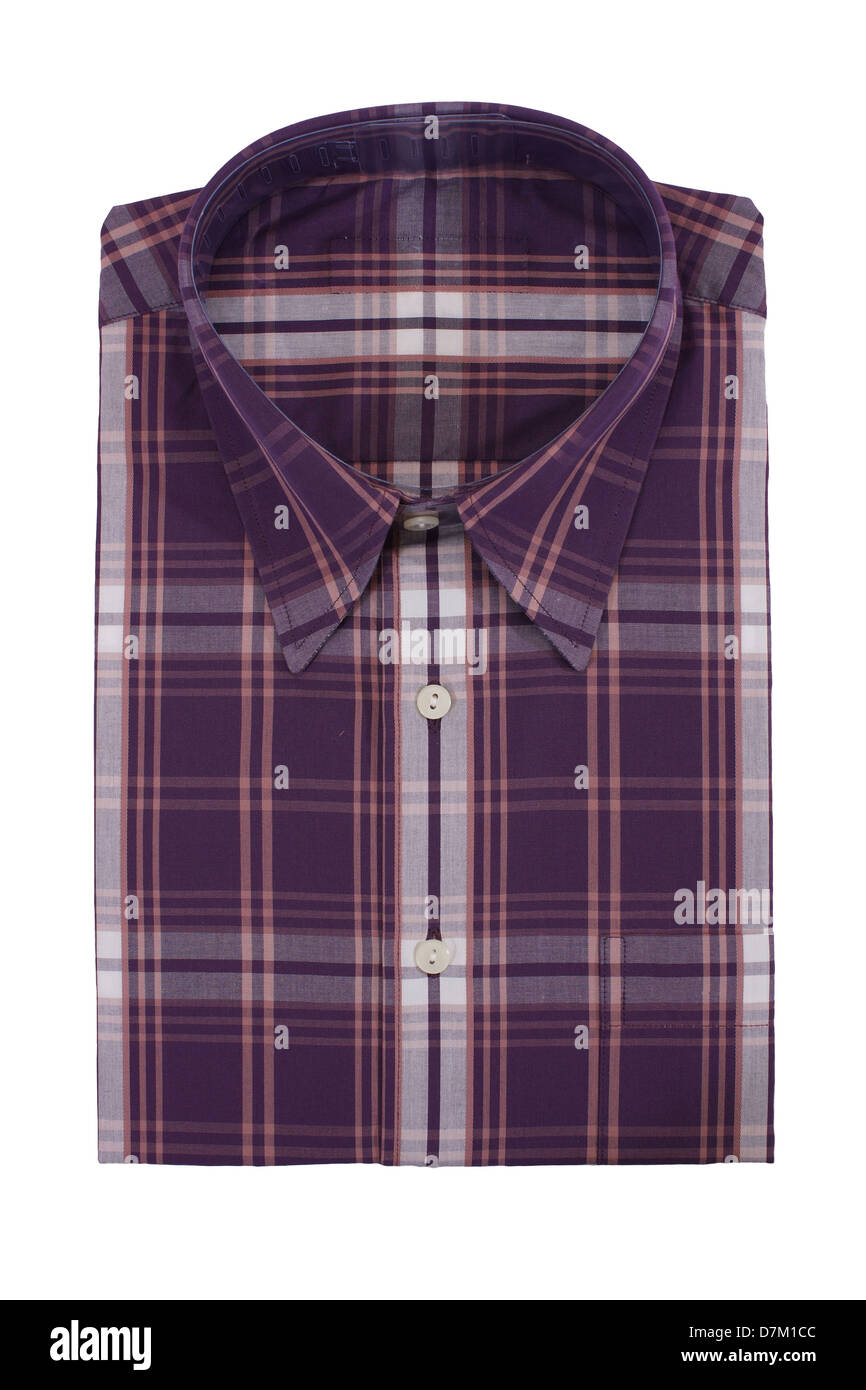 Purple checked shirt hi-res stock photography and images - Alamy