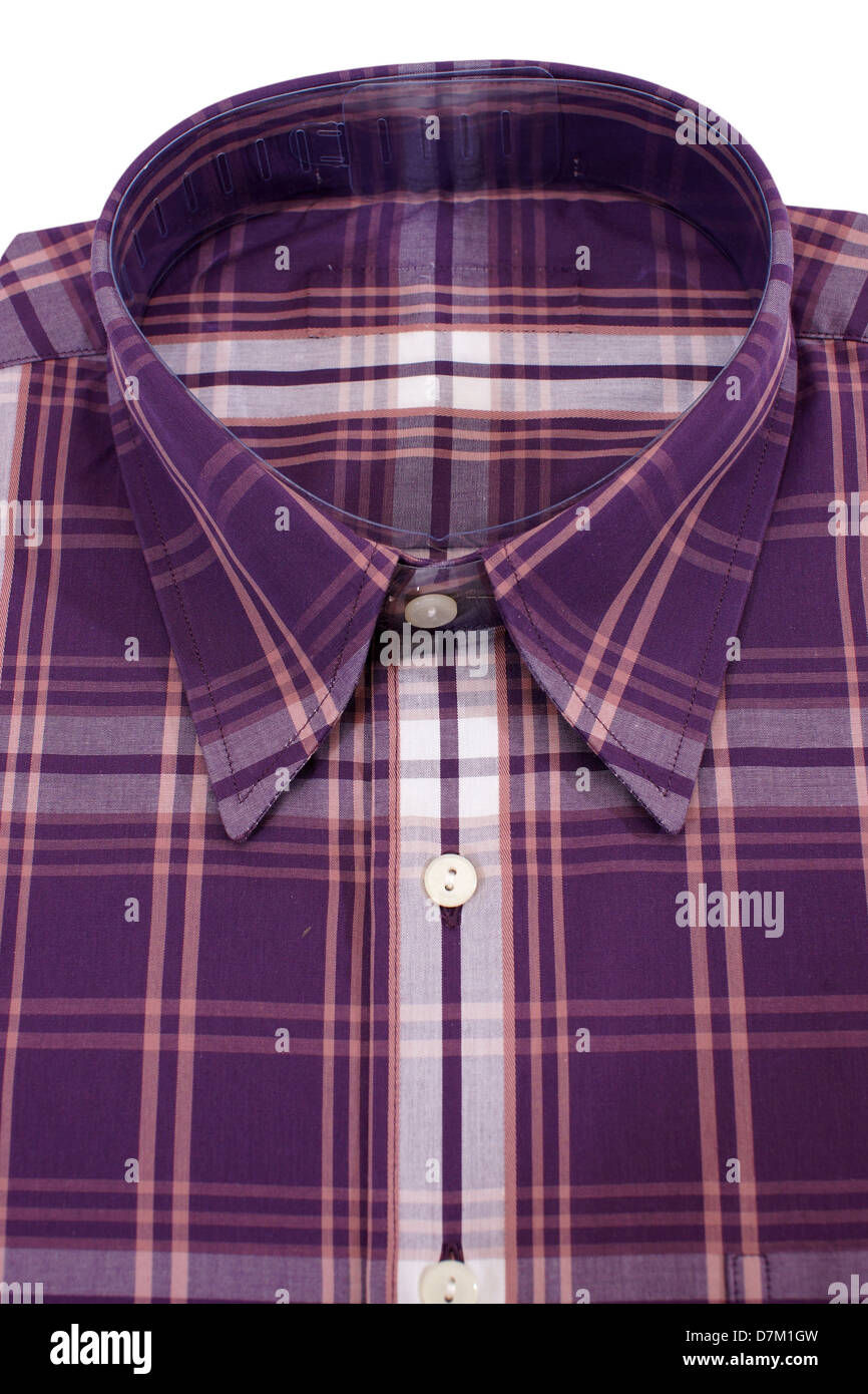 Purple checked shirt hi-res stock photography and images - Alamy