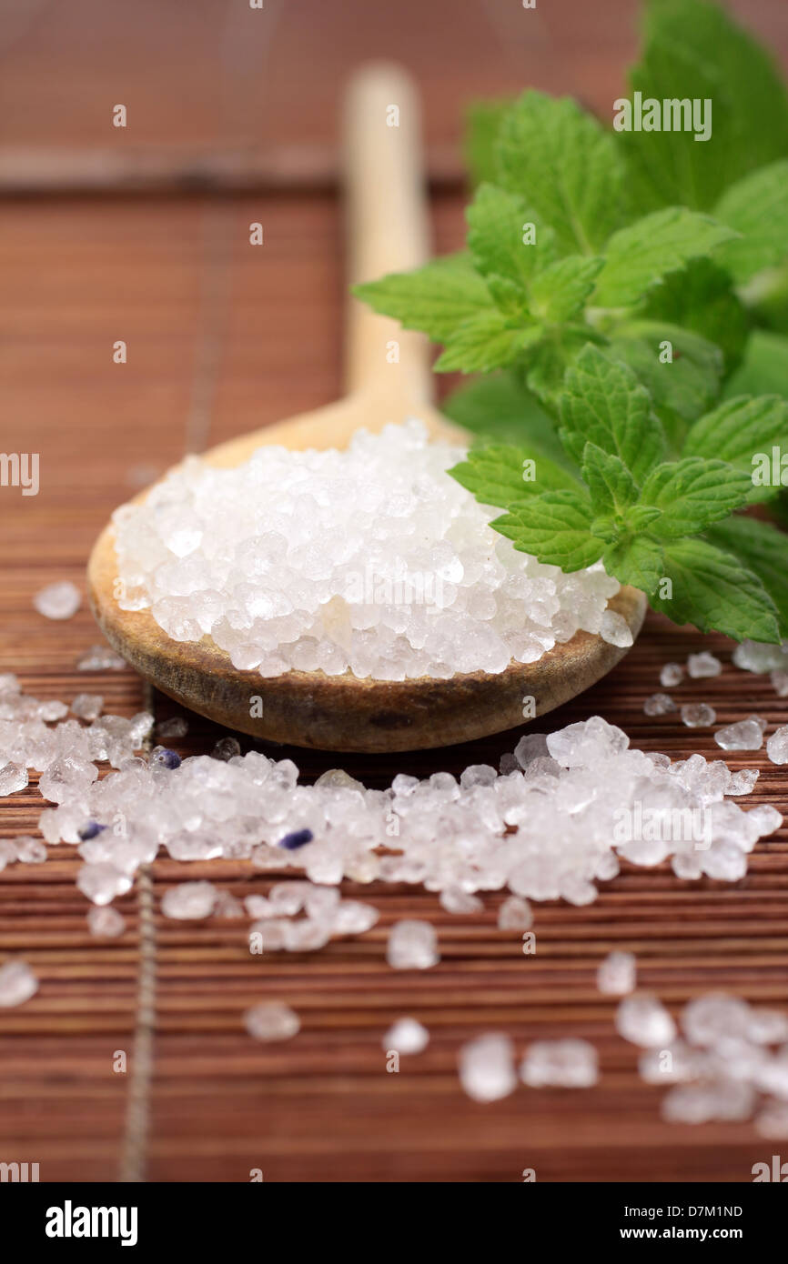 Violet sea salt spoon hi-res stock photography and images - Alamy