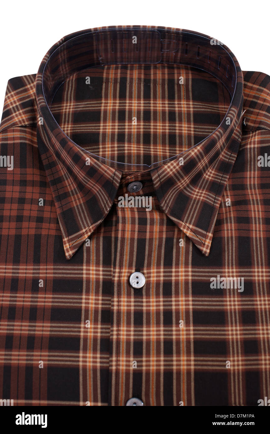 Casual men's shirt with a checked pattern Stock Photo - Alamy
