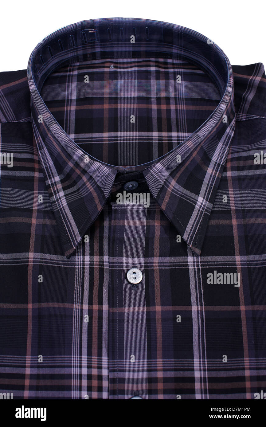 Casual men's shirt with a checked pattern Stock Photo - Alamy