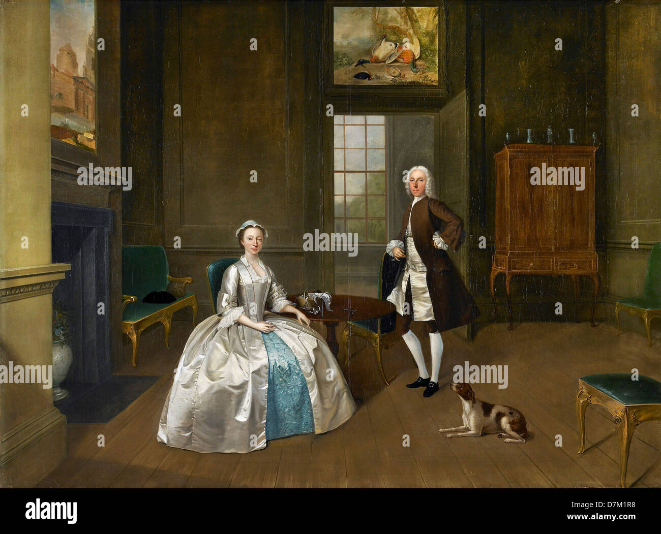 Arthur Devis, Mr and Mrs Atherton. Circa 1743. Oil on canvas. Walker ...
