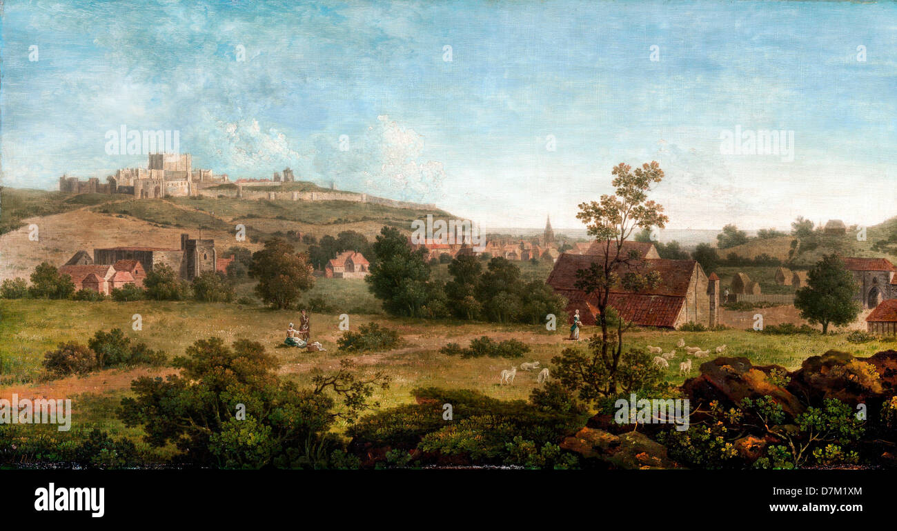 Arthur Nelson, Landscape, with Dover Castle in the Distance. Circa 1767 ...
