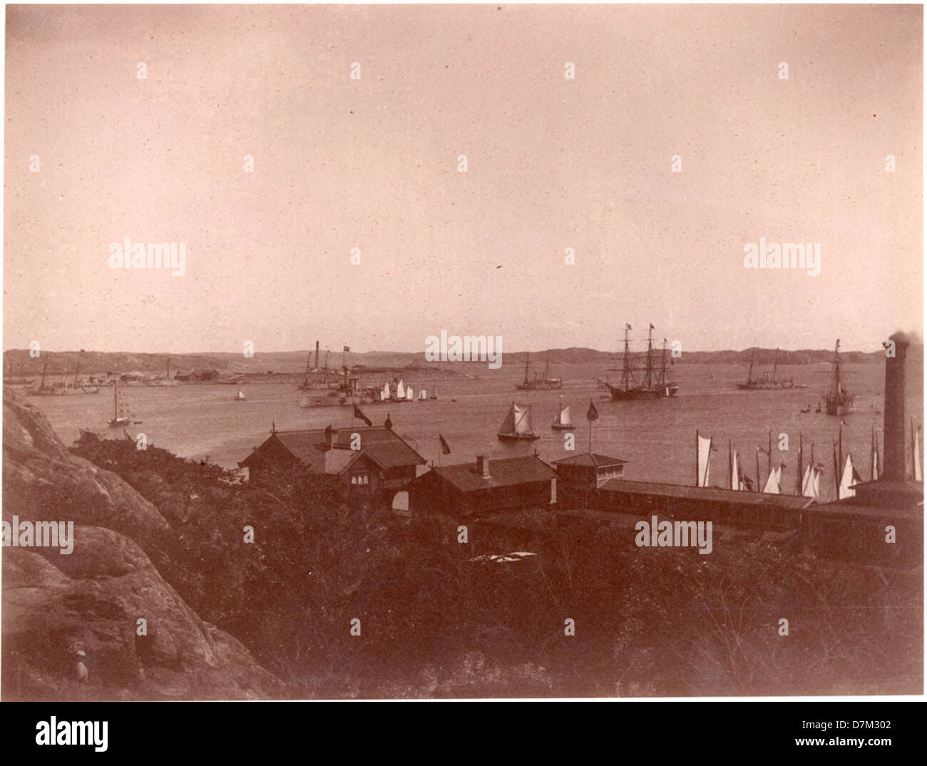 The Swedish National Heritage Board provides this image of ships docked ...