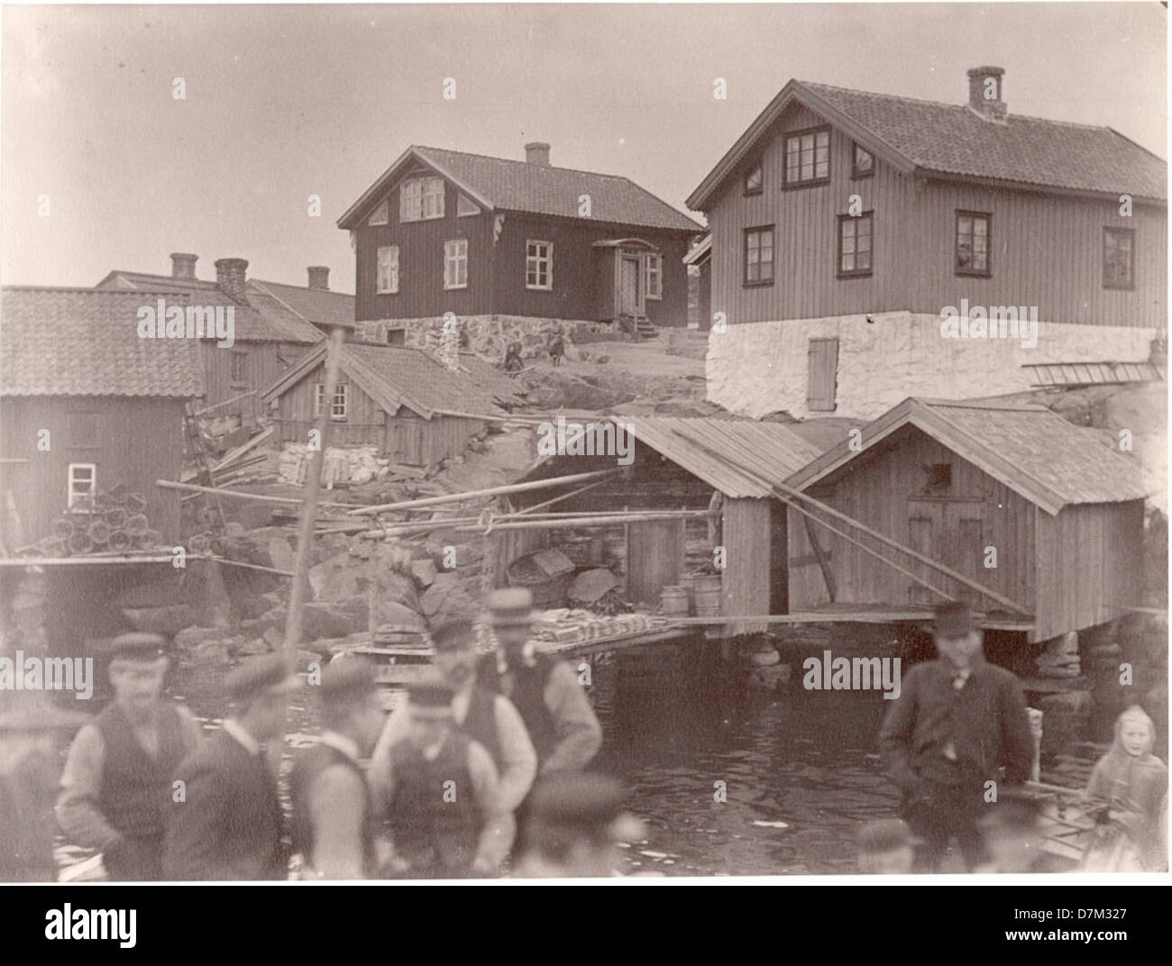 This 1870 photograph by Carl Curman captures a fishing village in ...