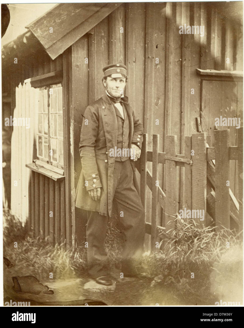 This 19th-century photograph by Carl Curman shows a customs officer in ...